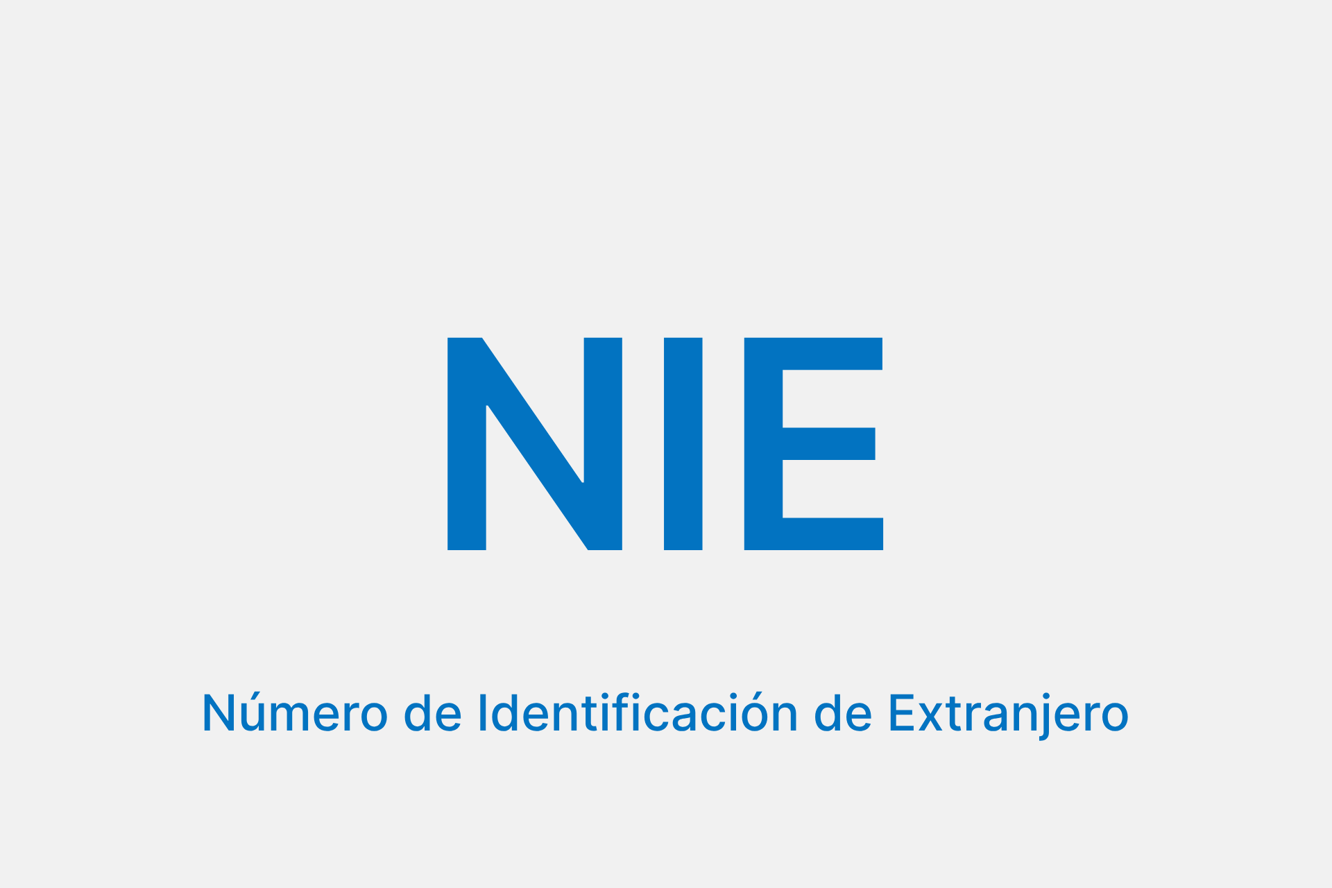 NIE-Number - Sunny Costa